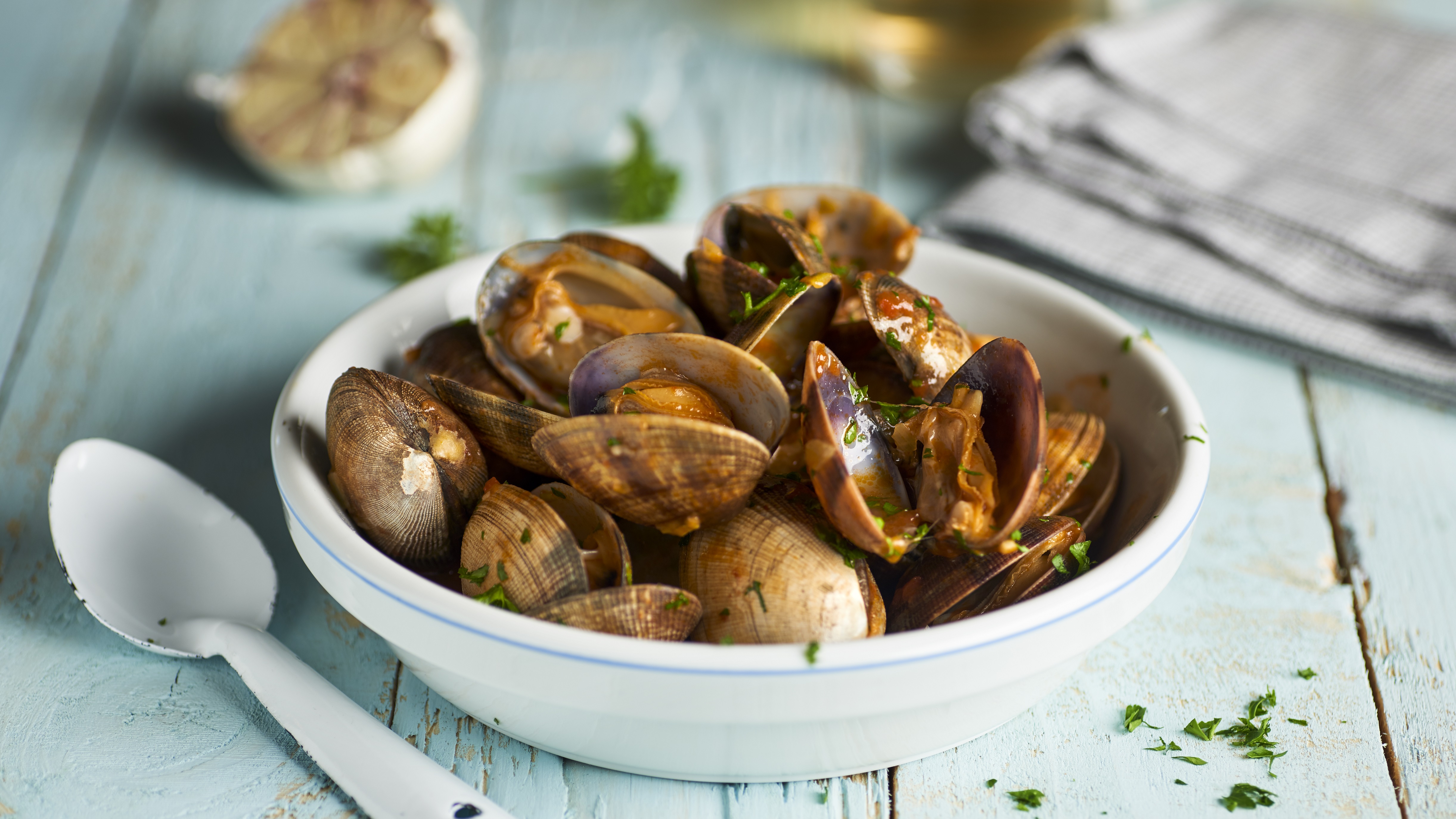 Almejas A La Marinera Receta