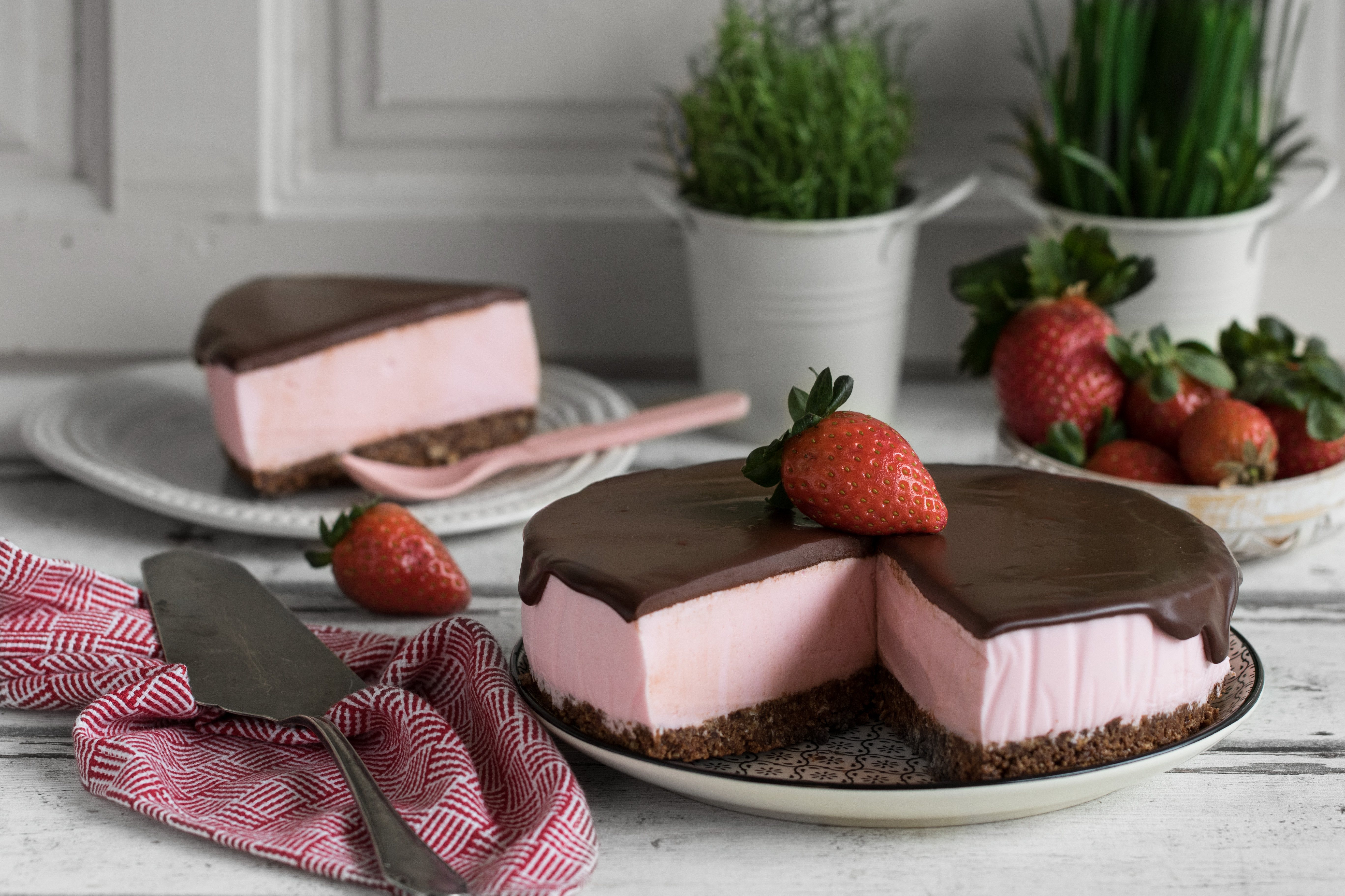 Tarta De Mousse De Fresa