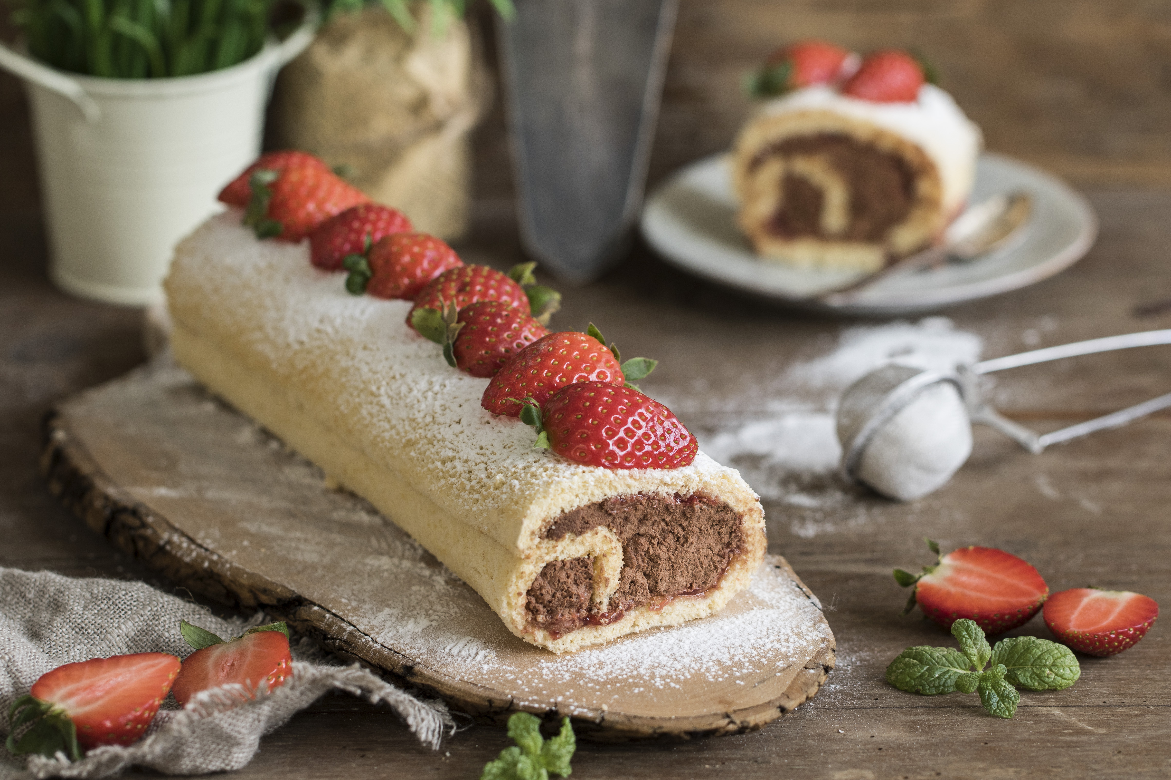 brazo gitano de chocolate