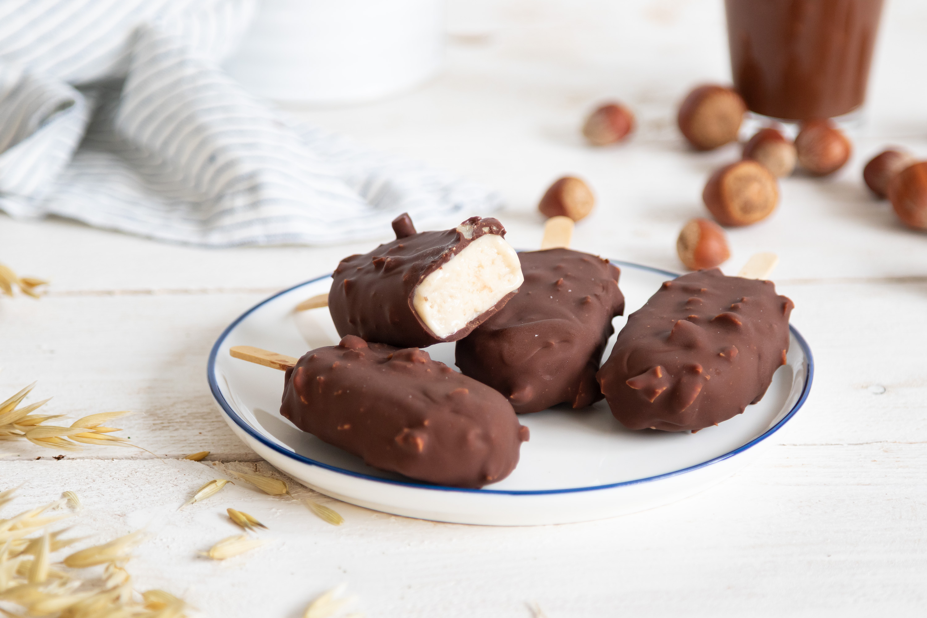 Mini helados de plátano con chocolate | Nestlé Cocina