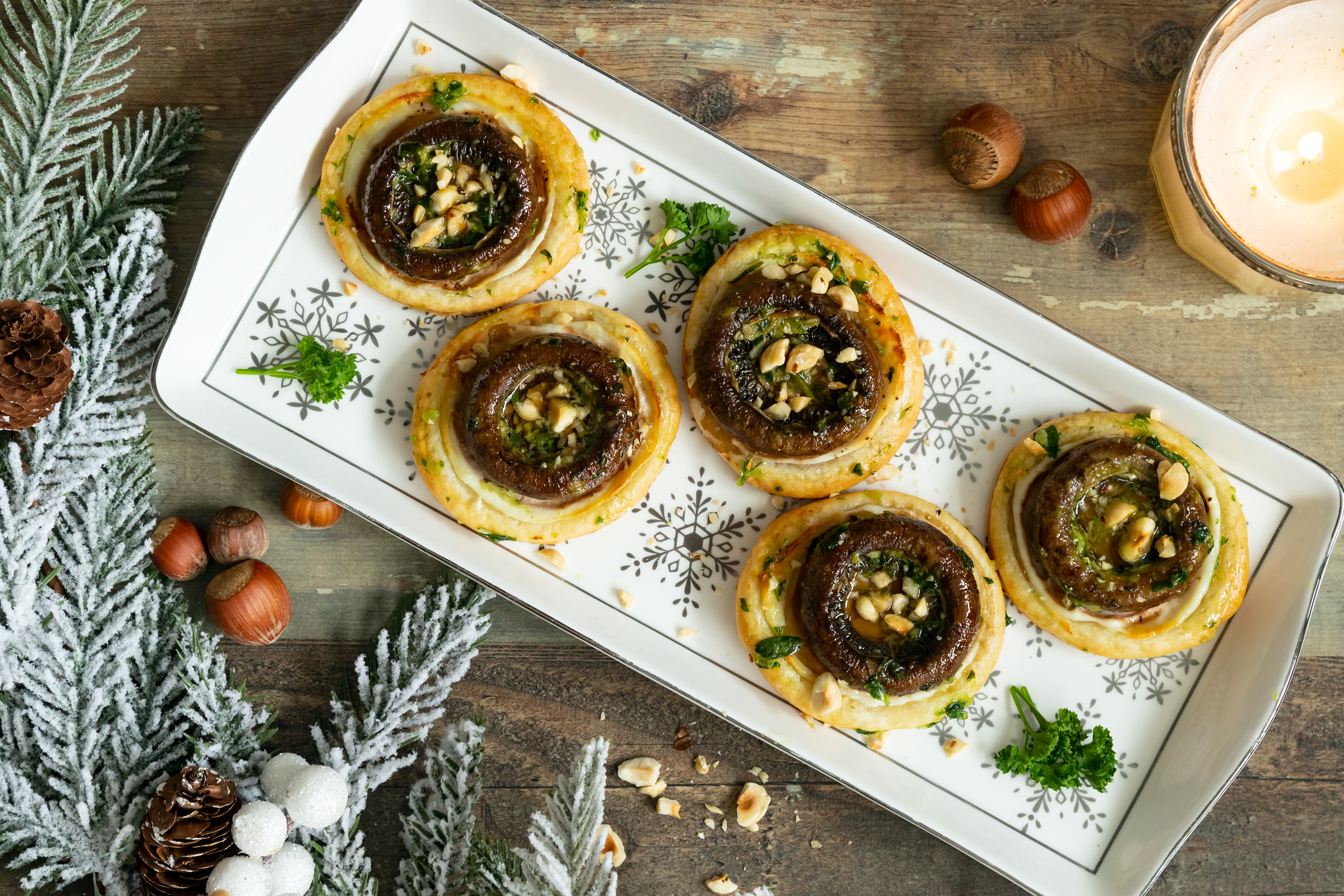 Canapés de Portobello y queso | Nestlé Cocina