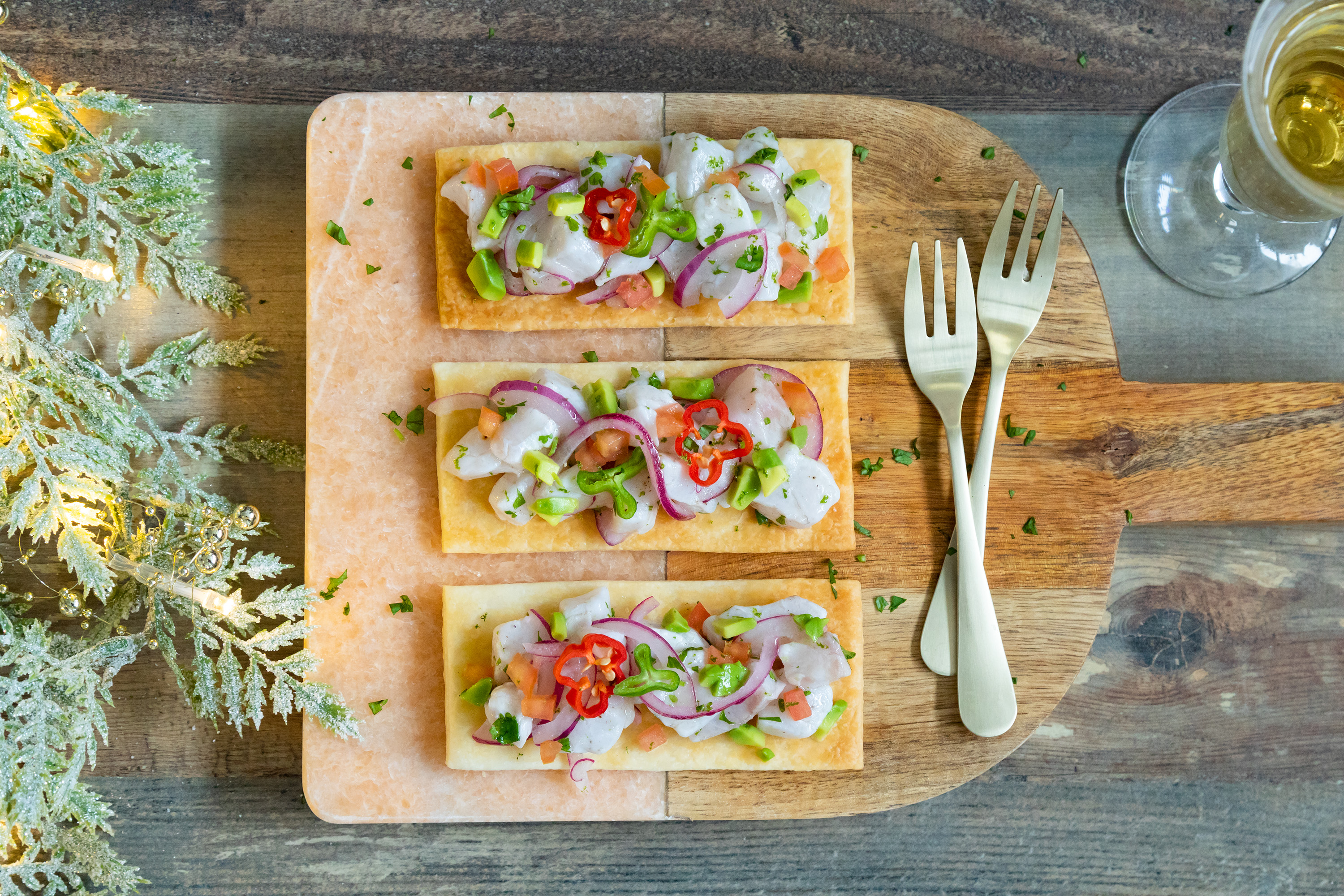 Canapés de ceviche fresco | Nestlé Cocina