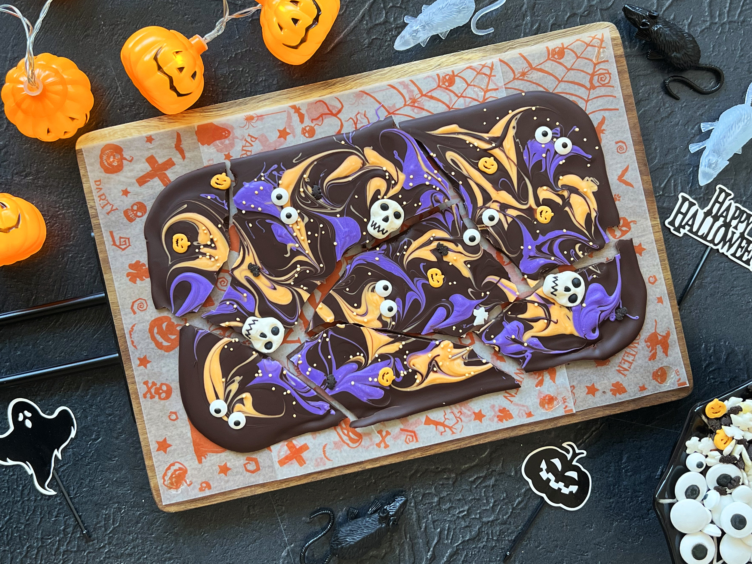 Barras De Chocolate Para Halloween Halloween: Chocolate Peanut Butter