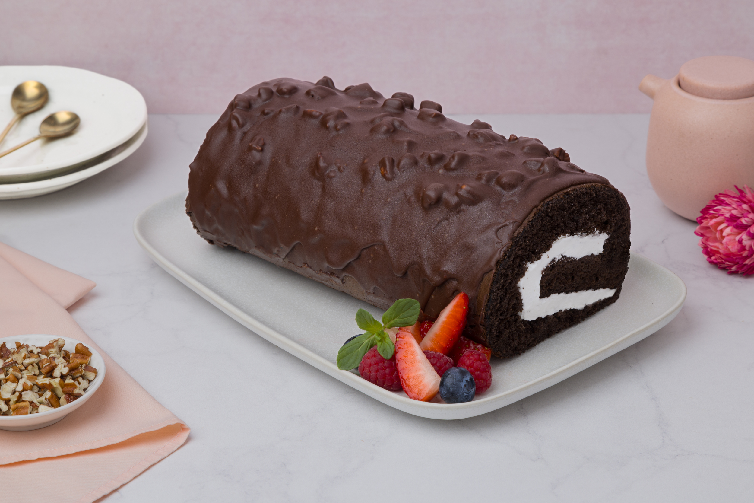 Receta De Rollo De Chocolate A La Antigua Rollo De Chocolate