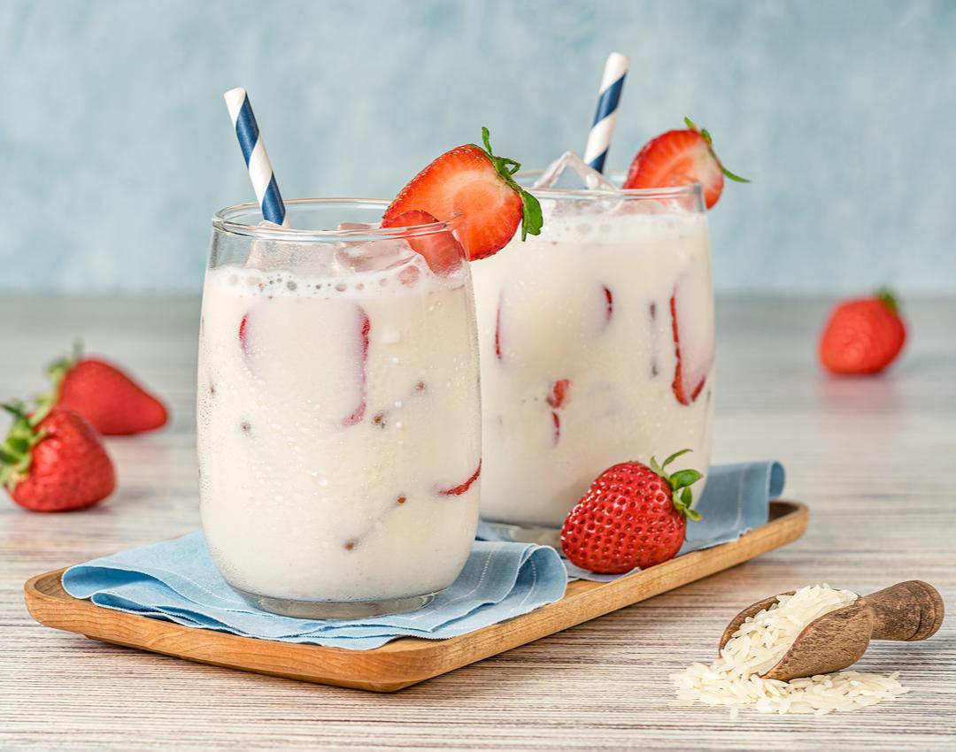 Agua de Horchata con Fresa | El Mejor Nido